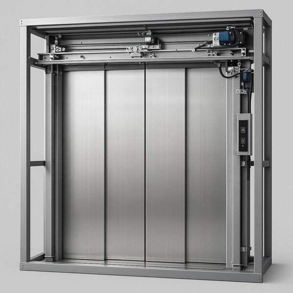 Pintu Lift Barang otomatis dengan material Stainless Steel SUS 201 ...